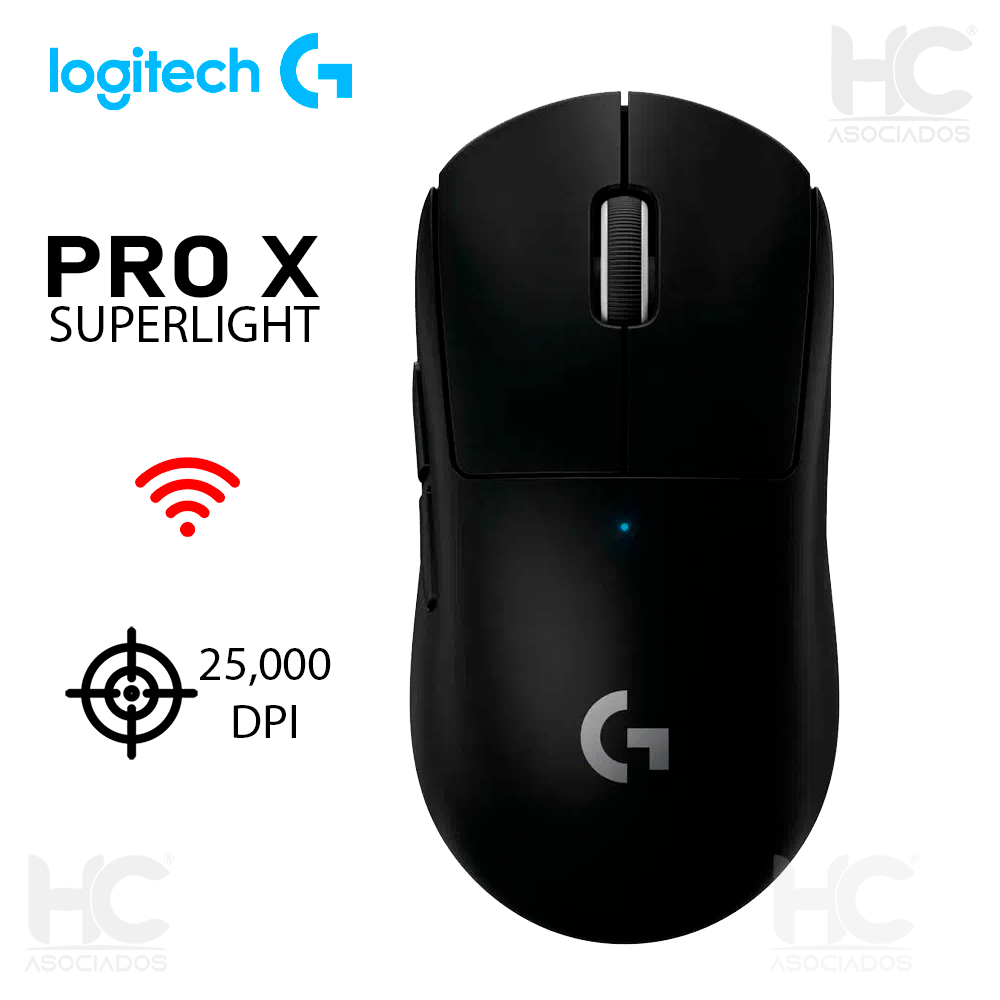 MOUSE LOGITECH PRO X SUPERLIGHT (910-005878) WIRELESS / POWERPLAY/ 25 ...