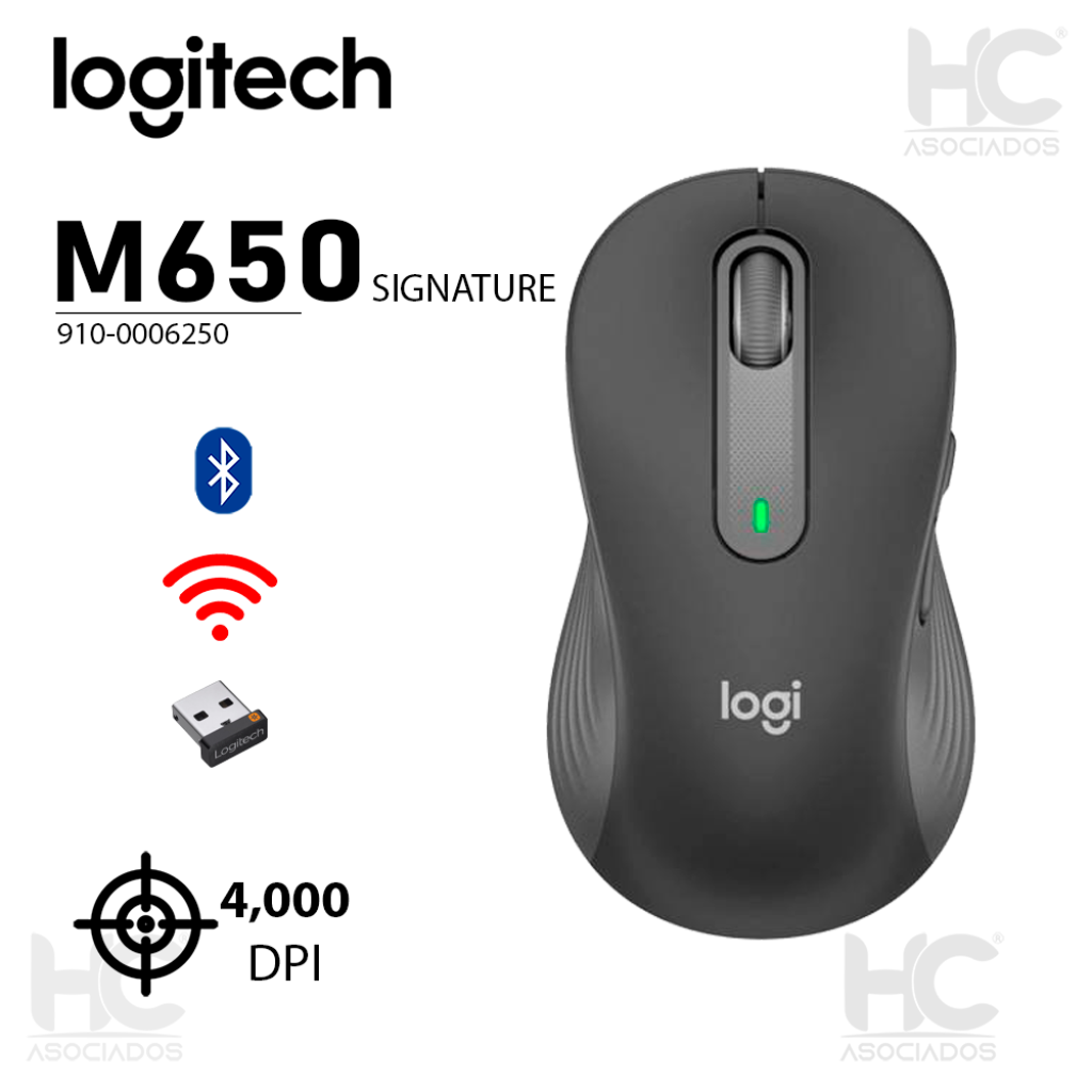 MOUSE LOGITECH SIGNATURE M650 (910-0006250) OPTICO/SILENT WIRELESS ...