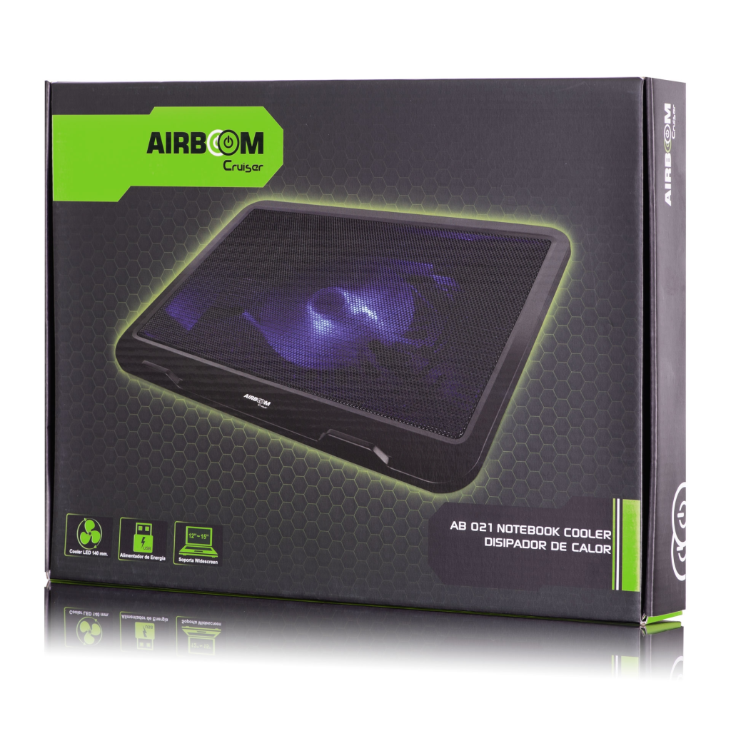 COOLER PARA LAPTOP AIRBOOM CRUISER (AB 021) 9"-15.5" / USB 2.0 / 1 ...