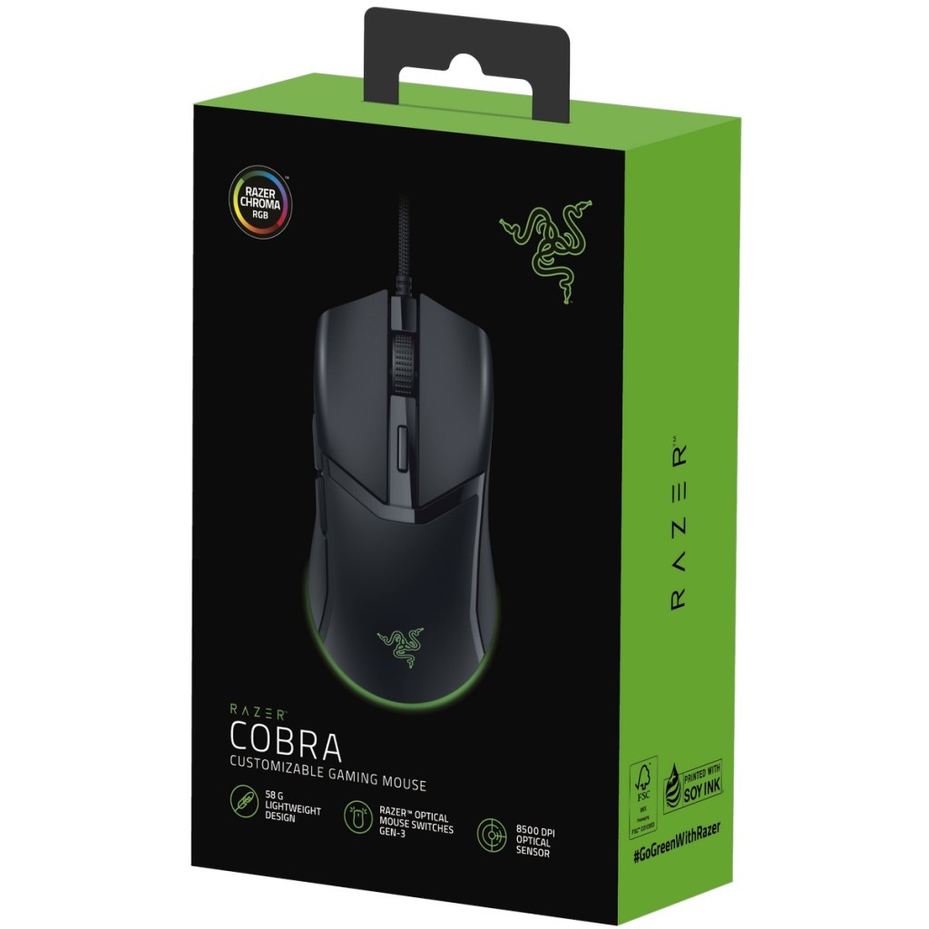 MOUSE RAZER COBRA (RZ01-04650100-R3U1) GAMING / CABLE USB / 8.500DPI ...