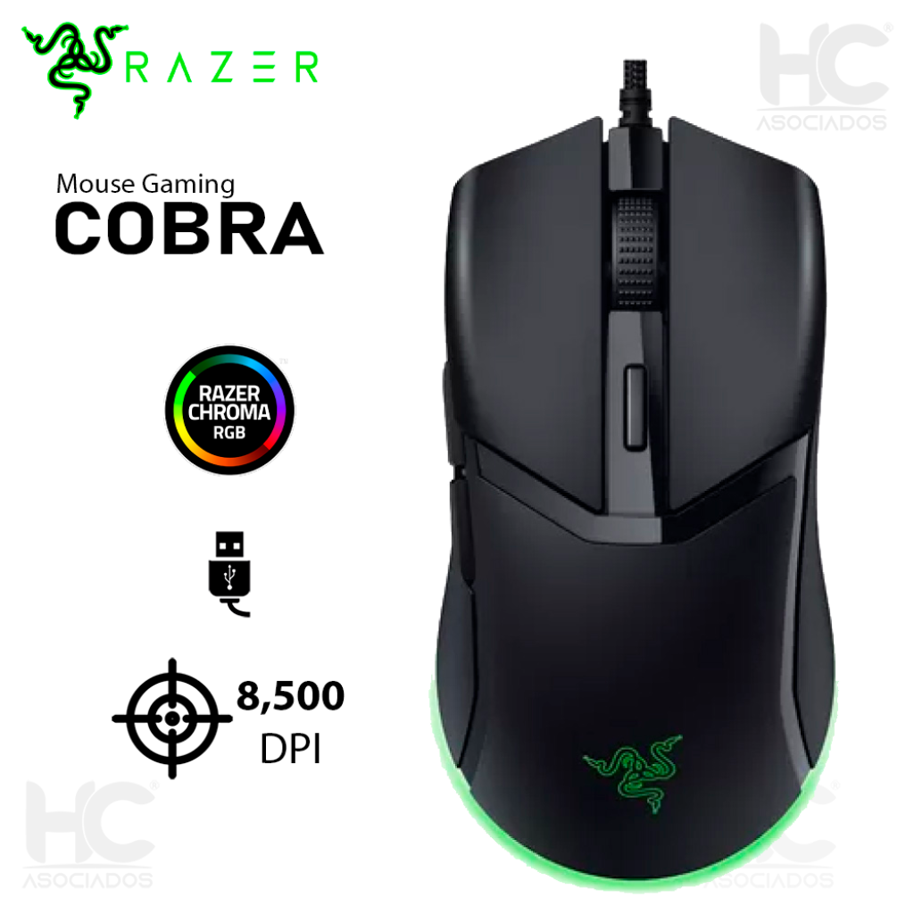 MOUSE RAZER COBRA (RZ01-04650100-R3U1) GAMING / CABLE USB / 8.500DPI ...