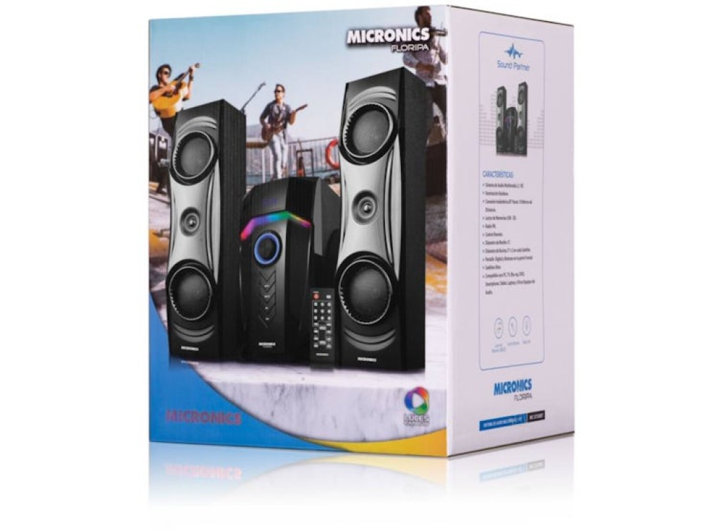 PARLANTE MICRONICS RAINBOW FLORIPA (MIC S7536BT) WOOFER 6.5 ...